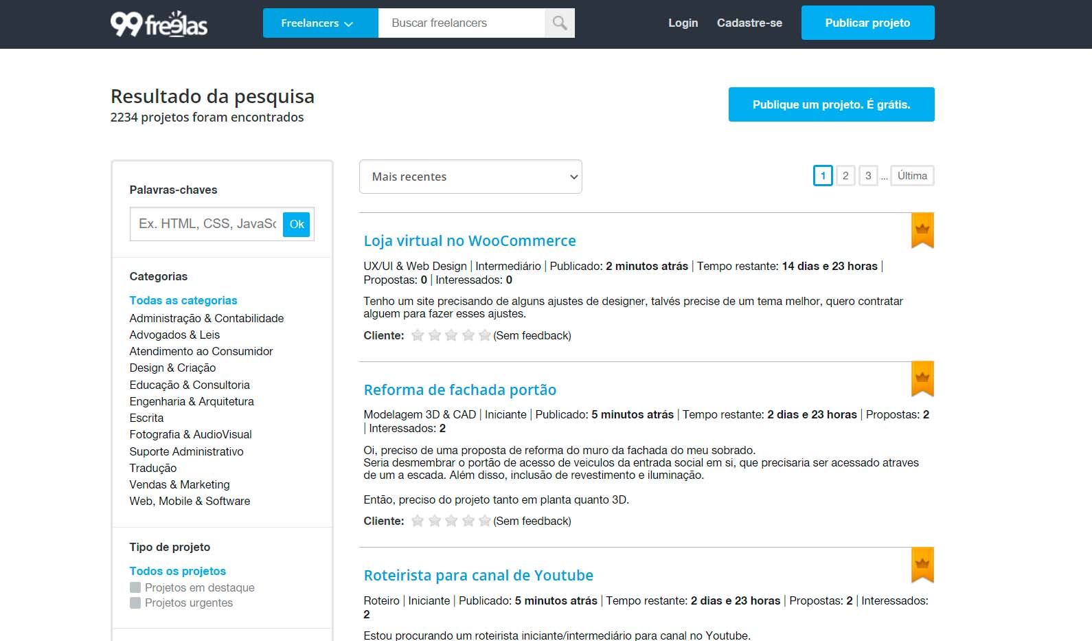 Como funciona o site 99Freelas? - Guia do Freela
